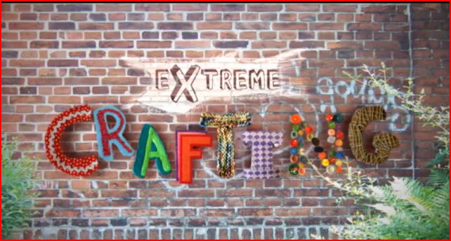 Augen auf und los.: Strickkette im Extreme Crafting Video