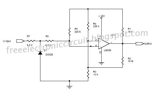 Single Supply Zero Crossing Detector With LM339 - Free Electronic ...