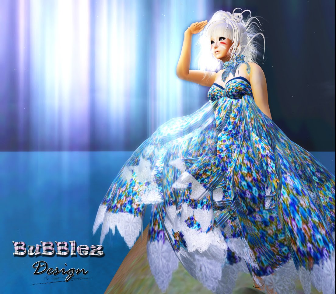 Love Later Blog: Bubblez Design - Baby Blue Winter Dress (FREE GROUP GIFT)