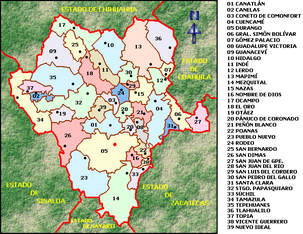 visita durango: Localizacion