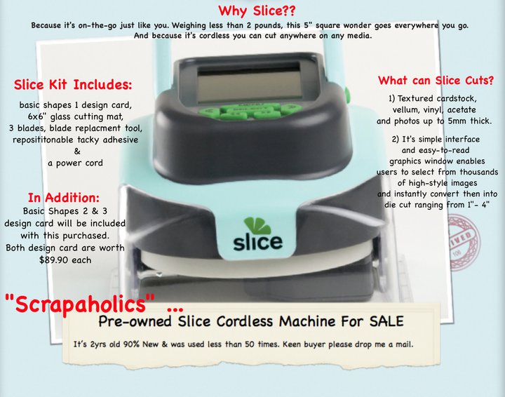 ♥ MY OCTOBERKLOOF ♥: Making Memories Slice Machine & Design Cards