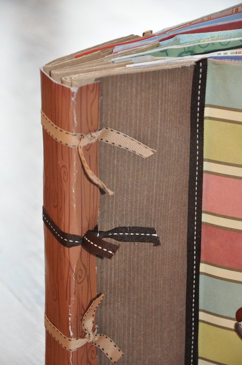 KatieMade(c) handmade custom cards: Handmade Large Paperbag Scrapbook album