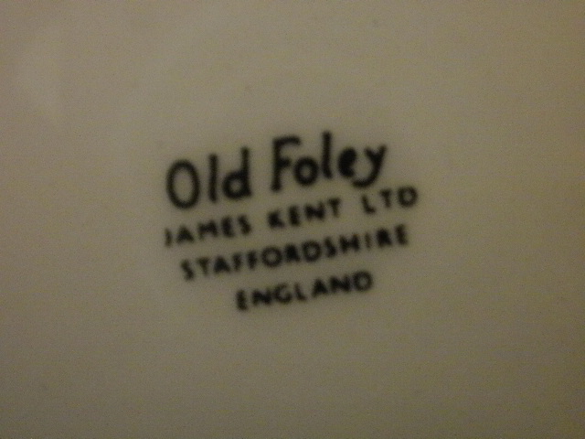 JOMJENGOKJAP: OLD FOLEY JAMES KENT ENGLAND SANDWICH PLATE 1 PC(SOLD)