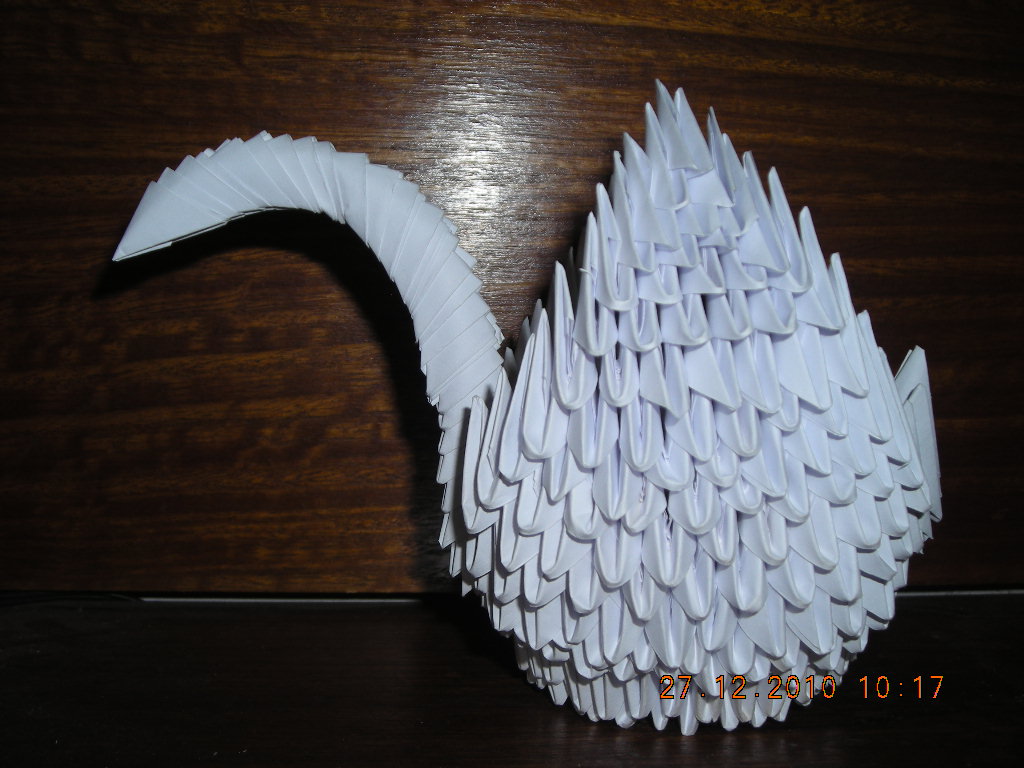 HOSHILANDIA: Cisne Origami 3D
