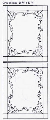 Gallery Glass Class: Circle of Roses Modular Window Pattern