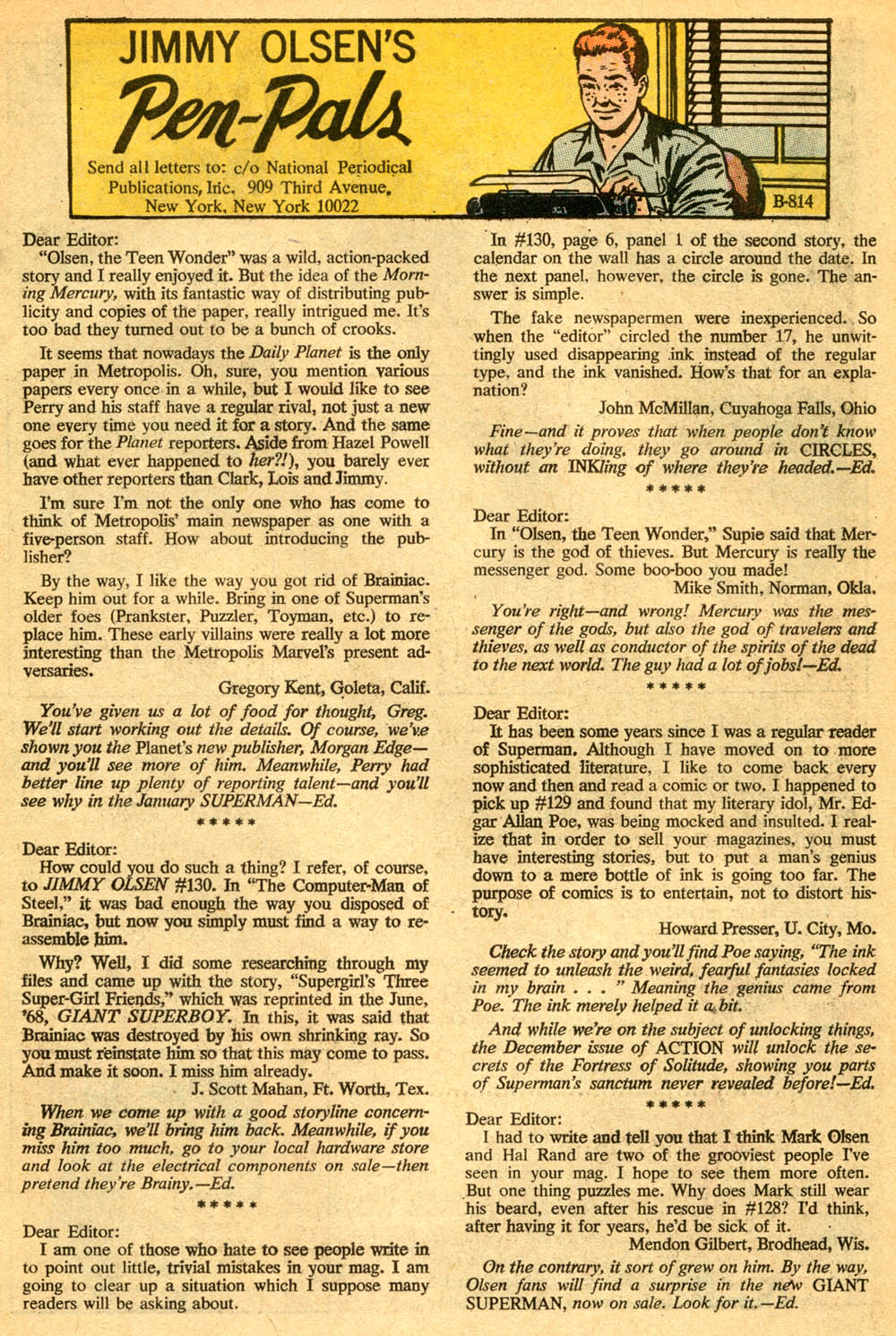 Read online Superman's Pal Jimmy Olsen comic - Issue #134