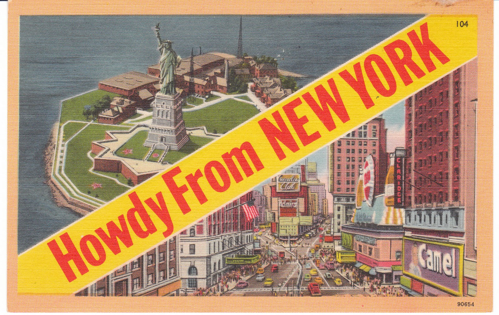 View from the Birdhouse: Vintage Linen Postcards - New York City ...
