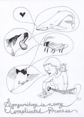 jenny's comics: Song Writing is a Complicated Process