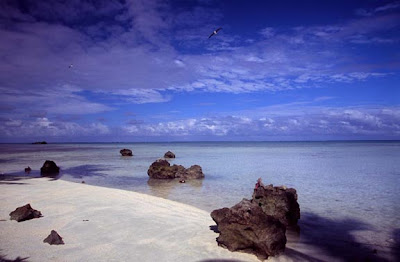 tropical island beach: Line Islands