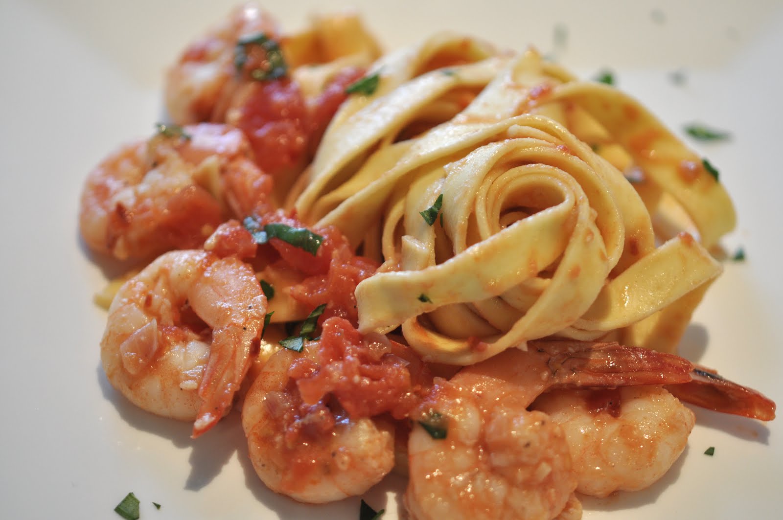The Recipe Diva: Spiced Shrimp Tagliatelle