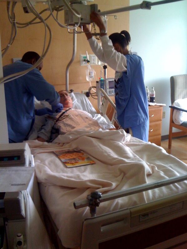 It's All About the Blood: Portable chest xray