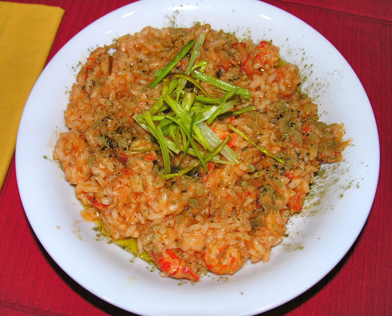 The Curmudgeonly yet Amiable Foodster: Risotto rosso, or, crayfish risotto