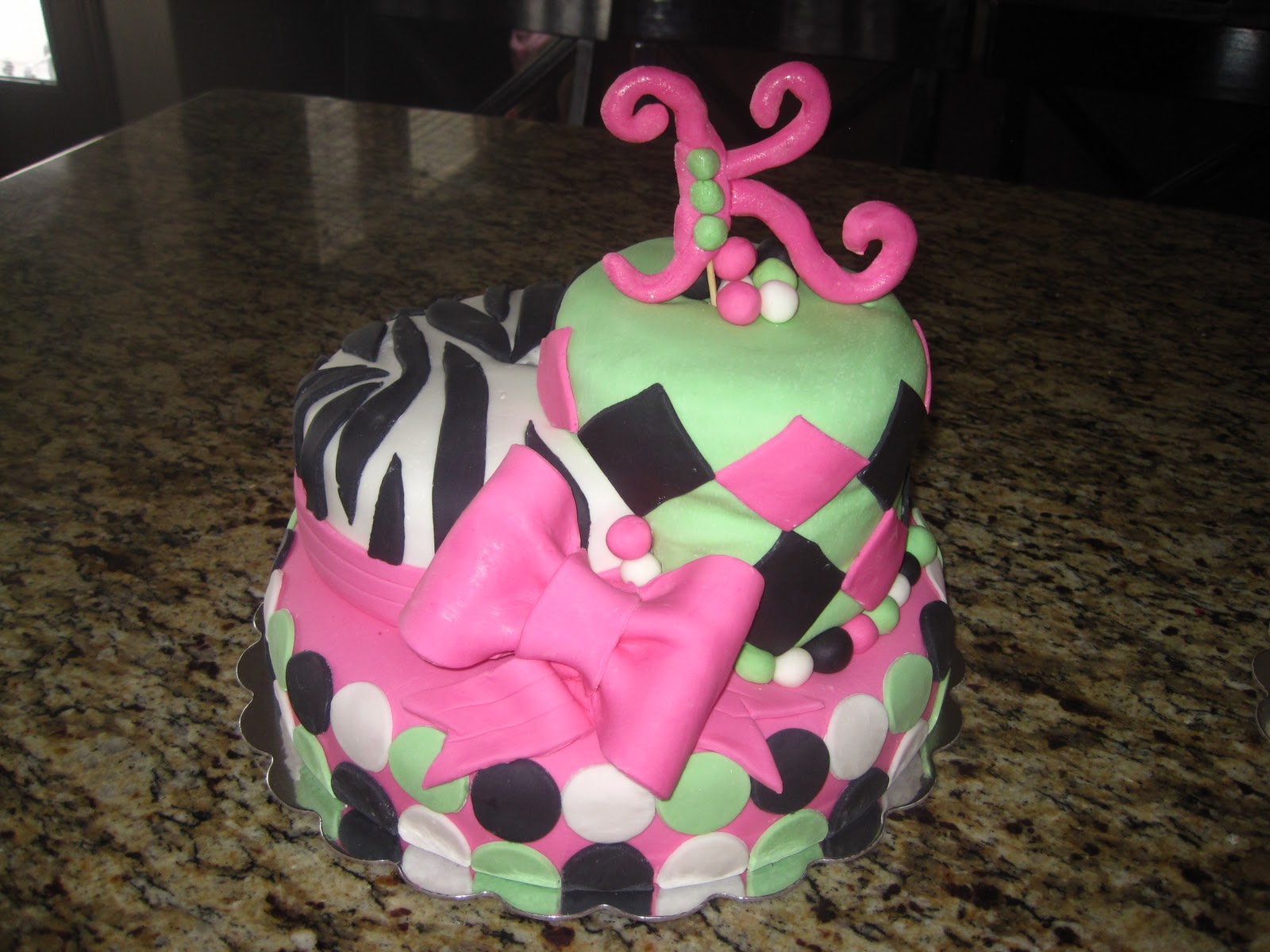 Megan's Creations: funky multi layer cake