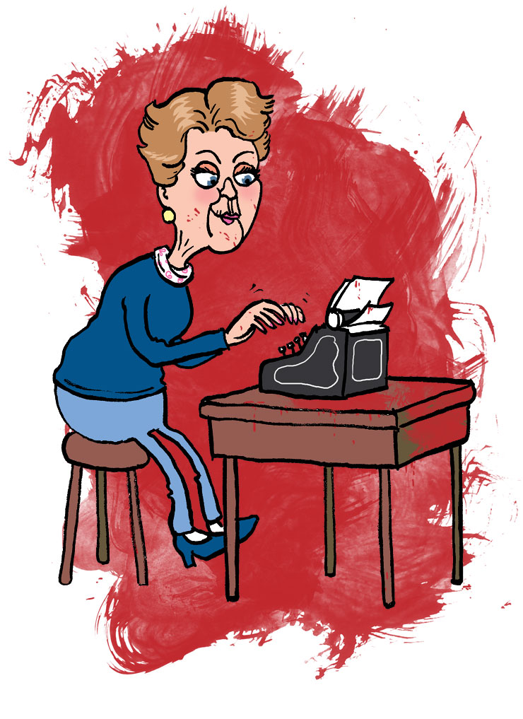 People I Know: Jessica Fletcher Week: A Drawing by David O'Connell!