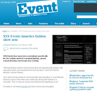 SXS Events' Blog: Event Magazine Article