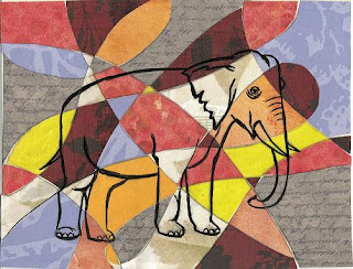 Valerie's Creative Journey: elephant collage