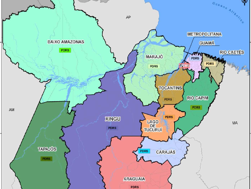 Geografia do Pará: REGIÕES DE PLANEJAMENTO DO PARÁ