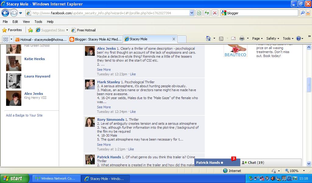 Stacey Mole A2 Media Studies