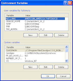 TaTsHuYa BLOG: Using PL/SQL Developer with Oracle instantclient