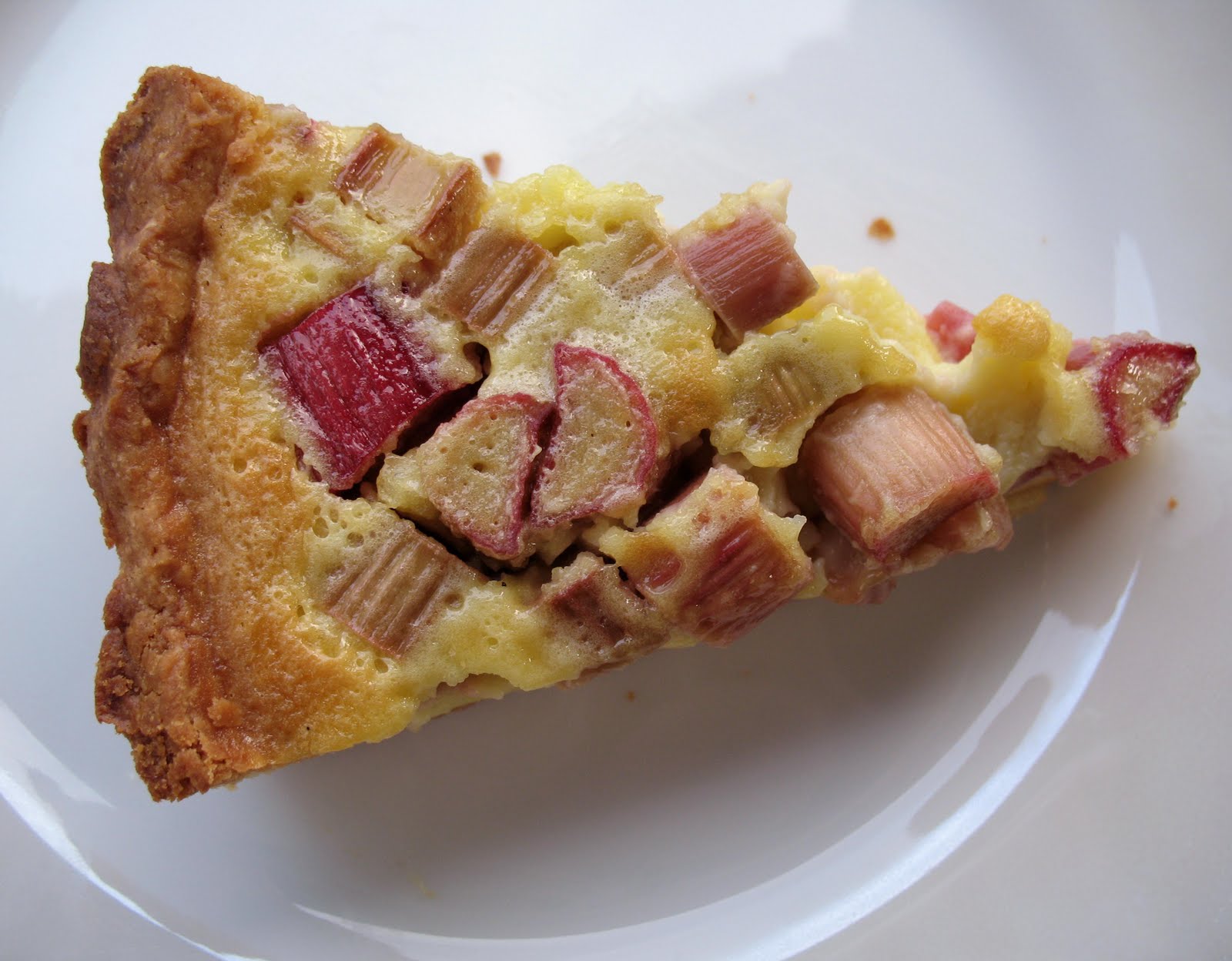 Rhubarb Custard Tart Recipe | mostly foodstuffs