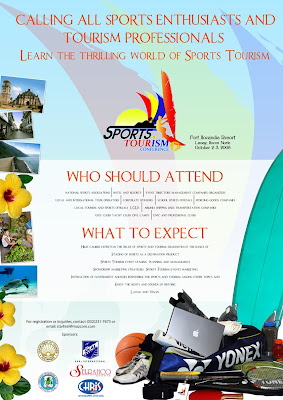 Plugs from all over: SPORTS TOURISM CONFERENCE