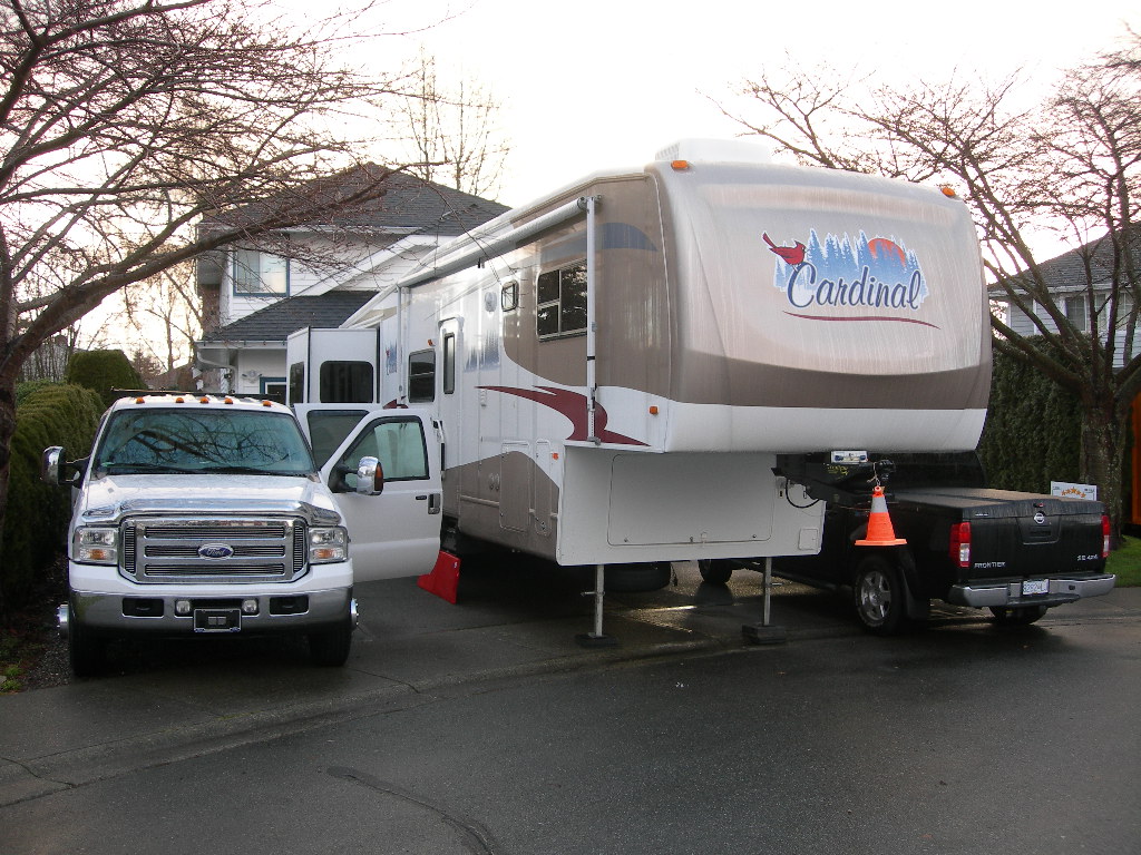 RV Voyageur: 5th Wheel REAR VIEW CAMERA installed