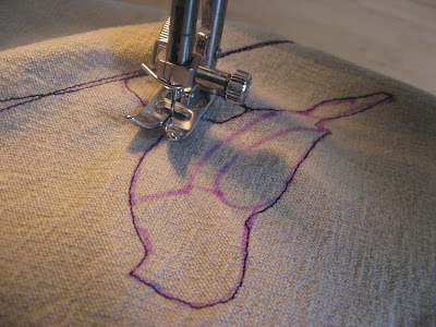 clutterpunk: Thread sketching on fabric: techniques and tips