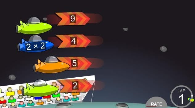 Copii frumosi: Jocuri : Invata tabla inmultirii in spatiu