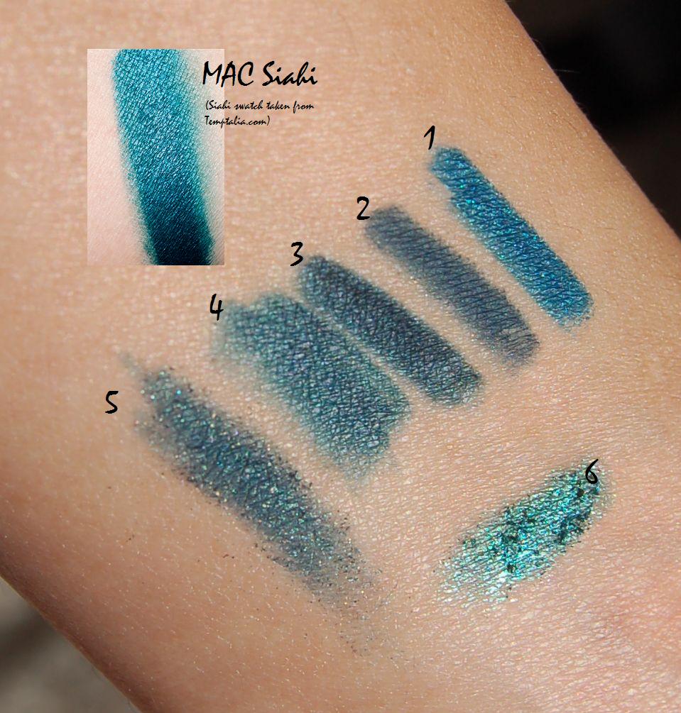 An Eye Makeup Addicts Blog: MAC Siahi Dupes and my fav teal liners