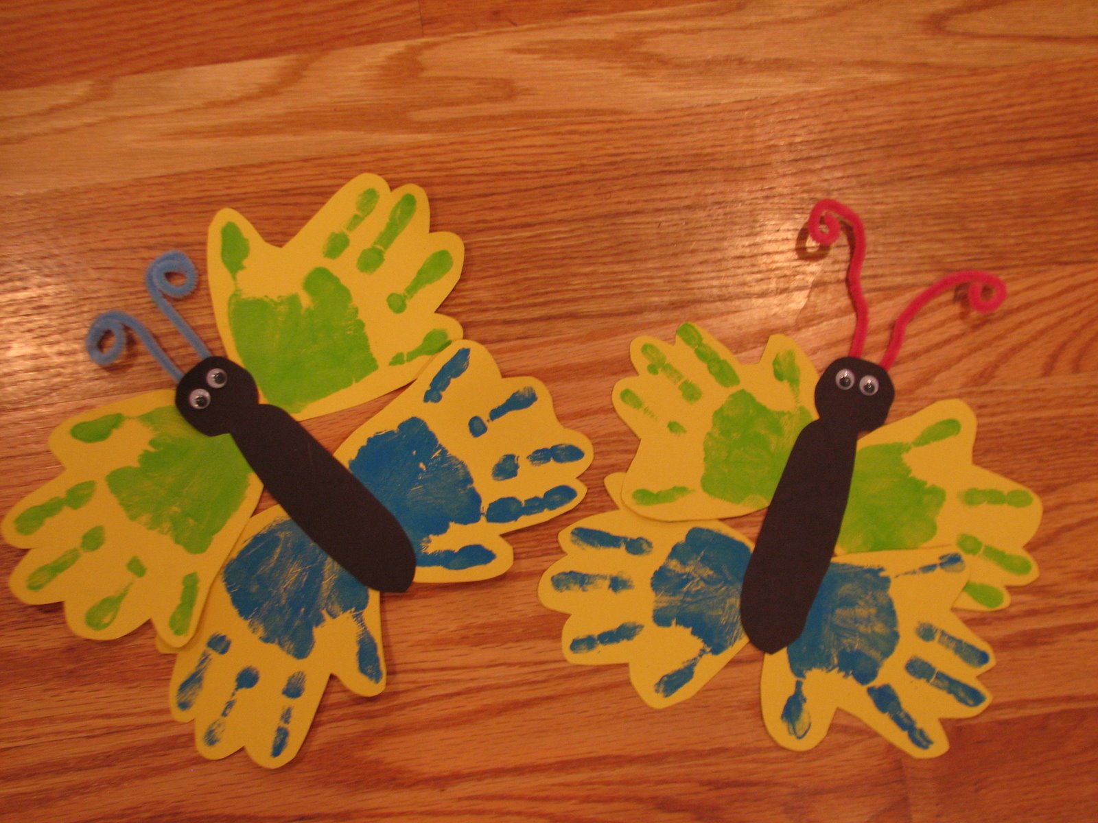 Spring Butterfly Handprint Craft Preschool Education For Kids