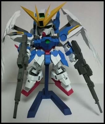 free stuffs for you: SD Gundam Wing Zero Papercraft