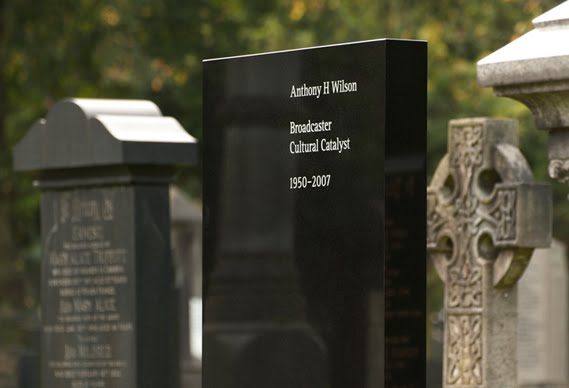 WAIST HIGH: Tony Wilson's Headstone Unveiled This Week.