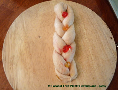 Flavours and Tastes: Coconut Fruit Plait.