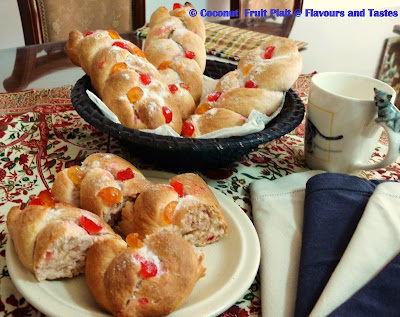 Flavours and Tastes: Coconut Fruit Plait.
