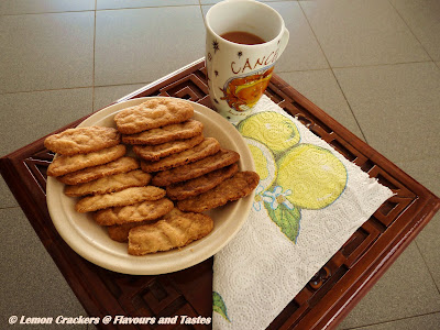 Flavours and Tastes: Lemon Crackers -Yet another eggless treat!!