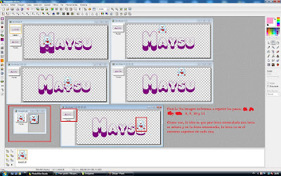 Maysu Creaciones: Tutorial Fotofiltre: Letras achatadas con saltos