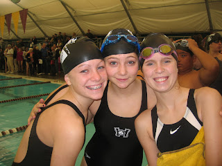 The Oppenheim Family: Maddie's First Middle School Swim Meet