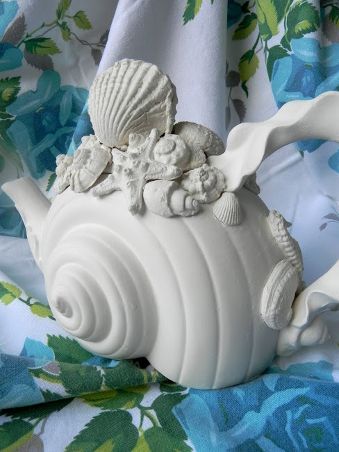 Summerland Cottage Studio: Seashell Teapot