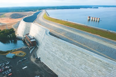 Lake Murray (SC) Blog: Dreher Shoals Dam - 81 years old!