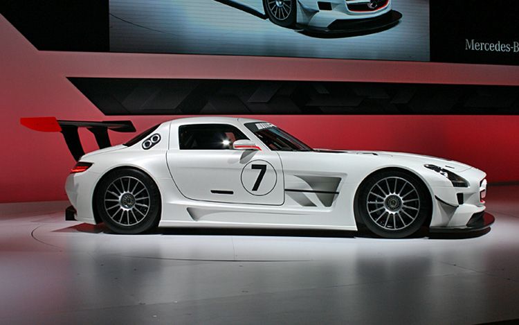 World Automotive: New York 2010: Mercedes SLS GT3 Race Car Debuts ...