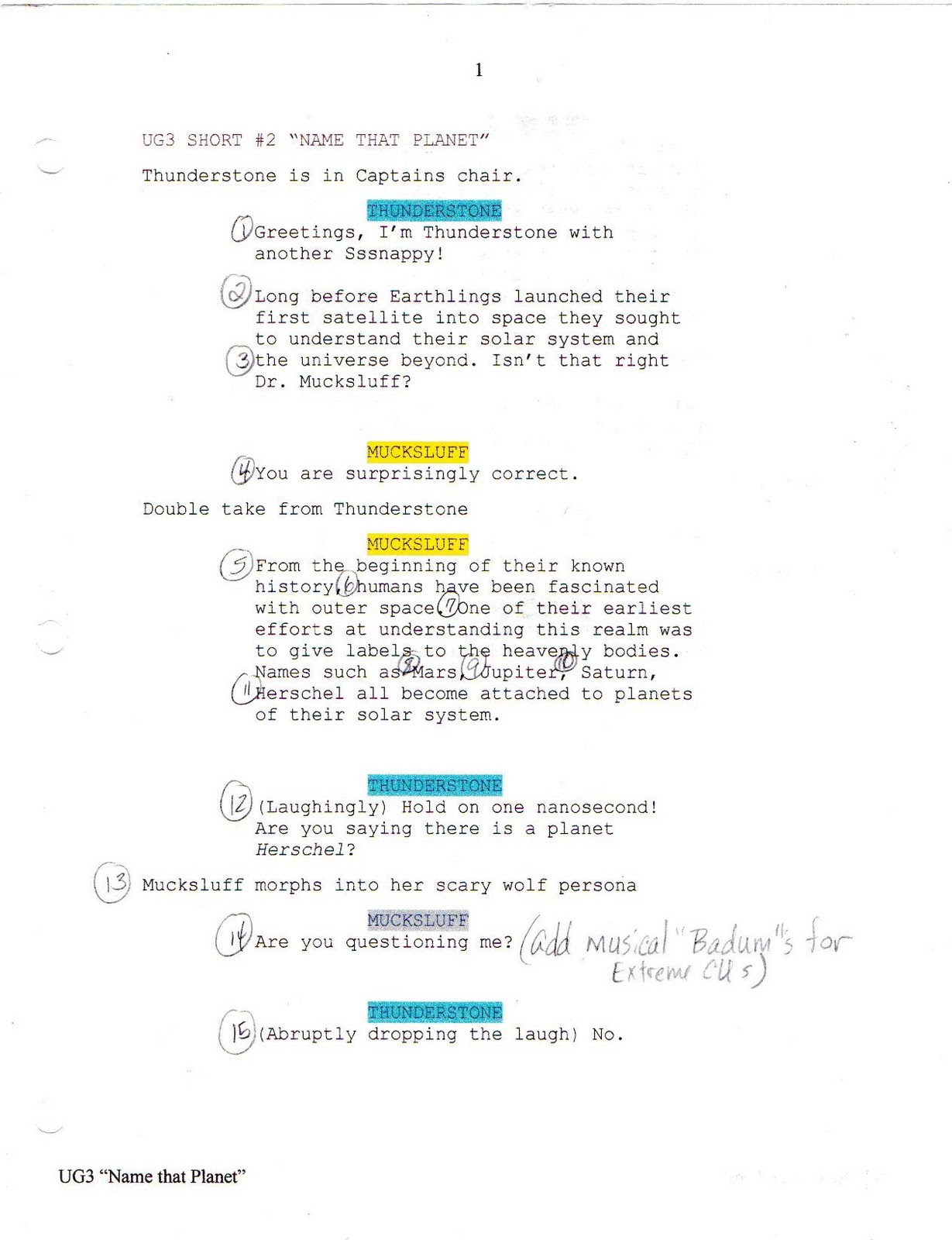 Process 742: Preproduction Process: Script, Thumbnails, Storyboards