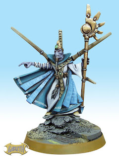 Custom base for my commander, whole army is done up in lava scheme ...