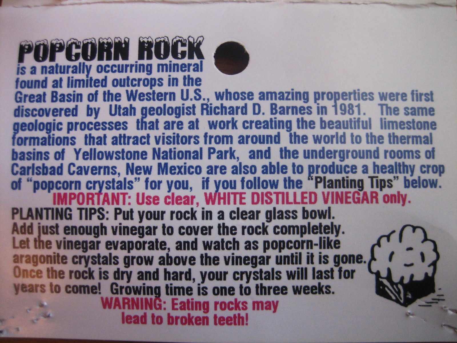 Chef Tess' Bakeroose: Popcorn Rocks