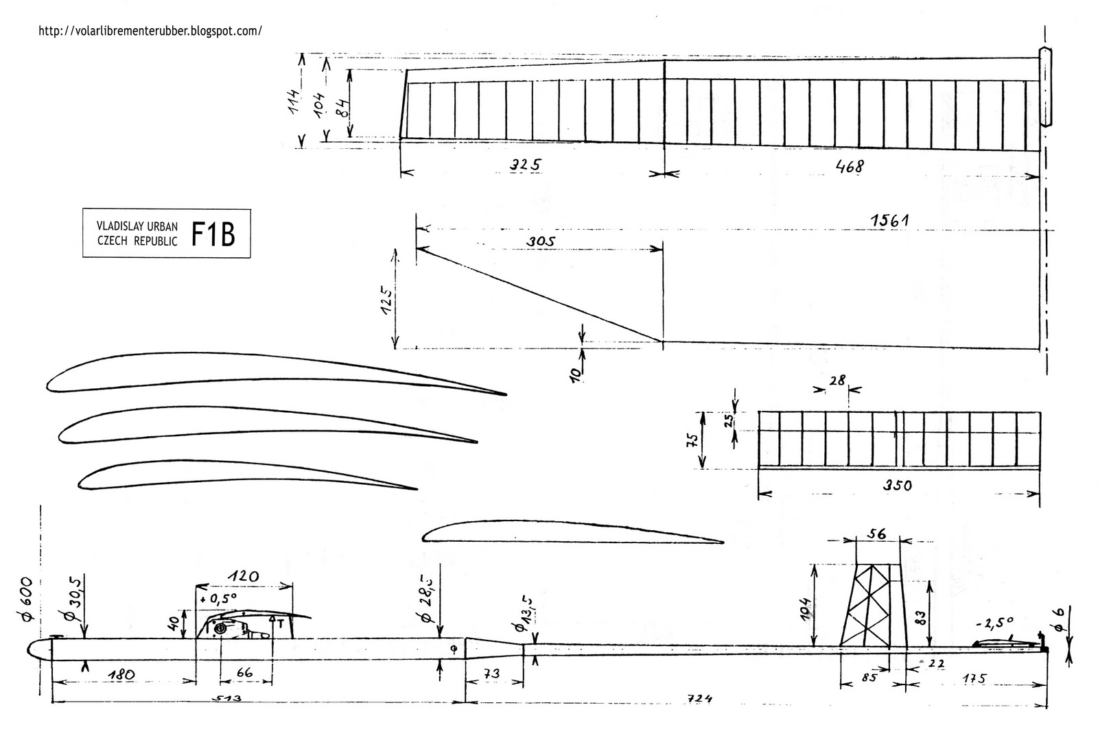 Volar Librememente Free Flight Rubber Models: F1B de Vladislav Urban ...
