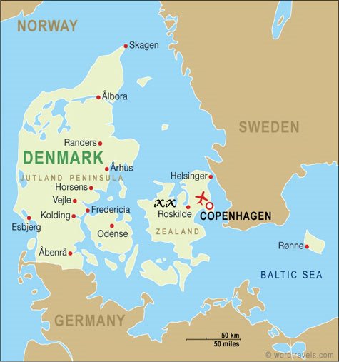 map of denmark during world war 2