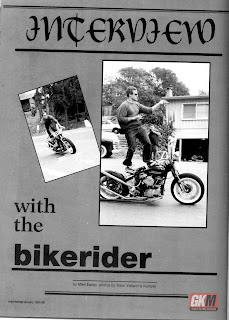 Greasy Kulture: Jason Jessee 'Bikerider' article, Iron Horse Jan '95