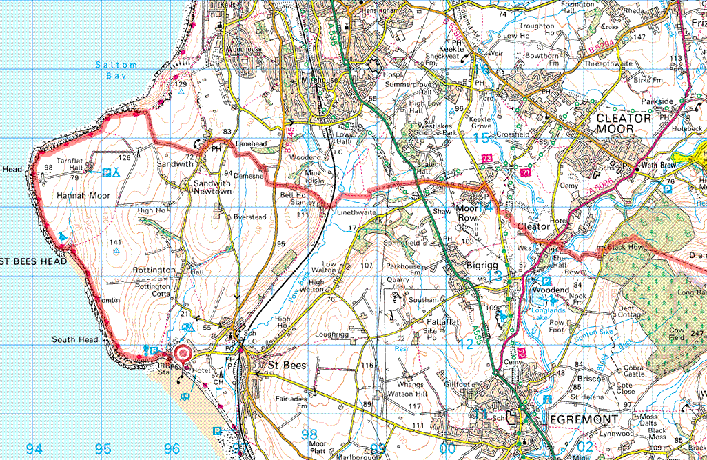 Barry & Mike's Coast to Coast: Day 1:St Bees to Ennerdale, 14 miles (22 ...