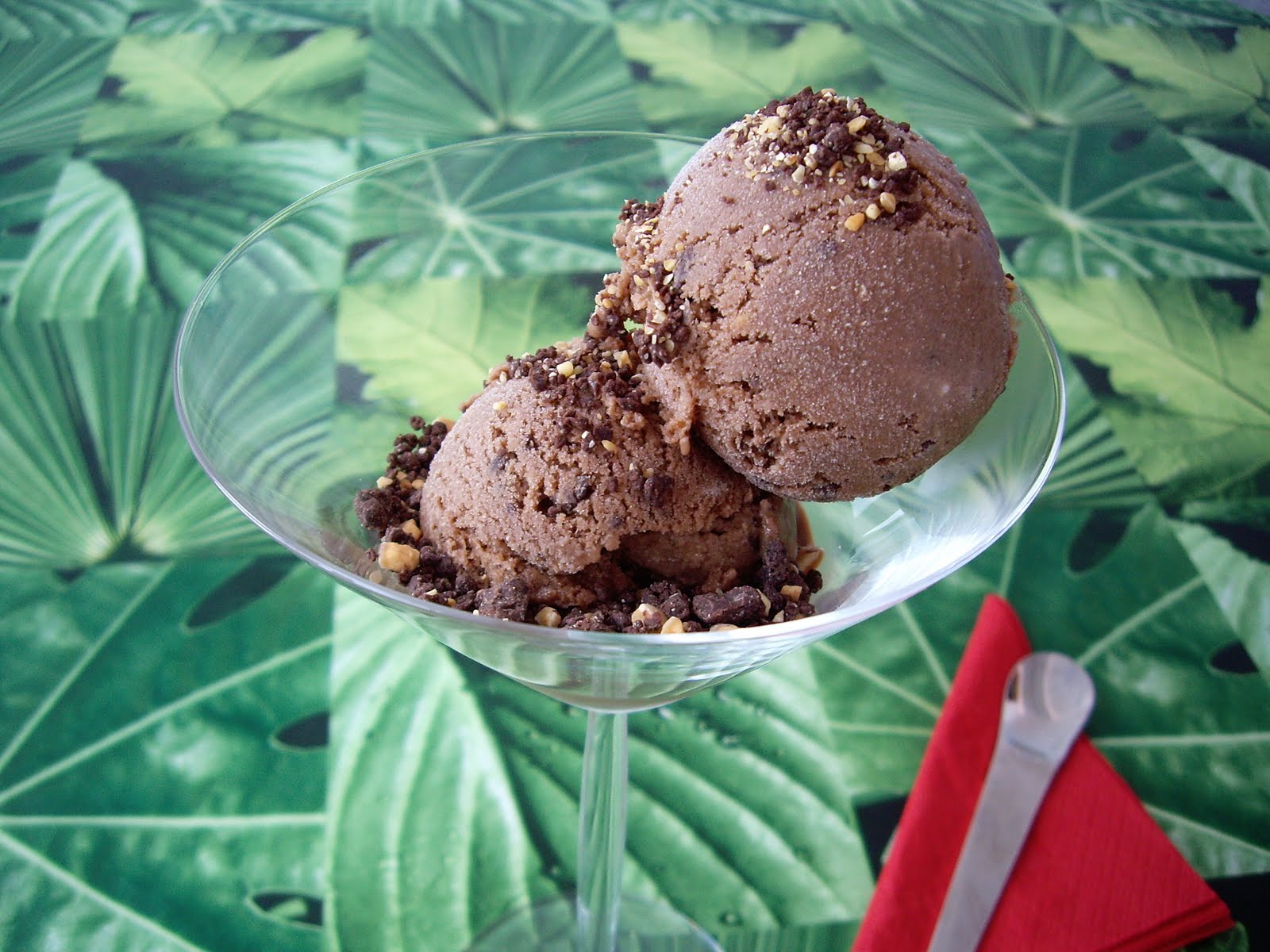 María's Recipe Book: Helado cremoso de chocolate con almendras [Thermomix]