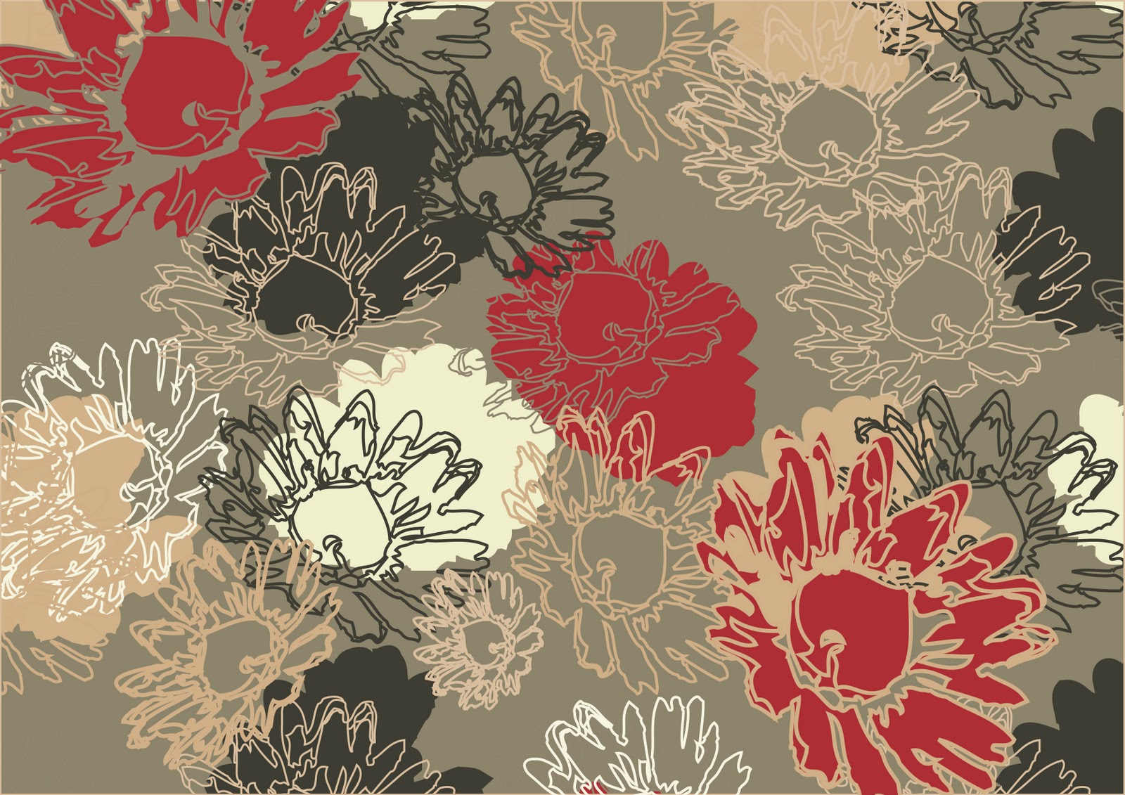 Extended Major Project: Daisy outline prints