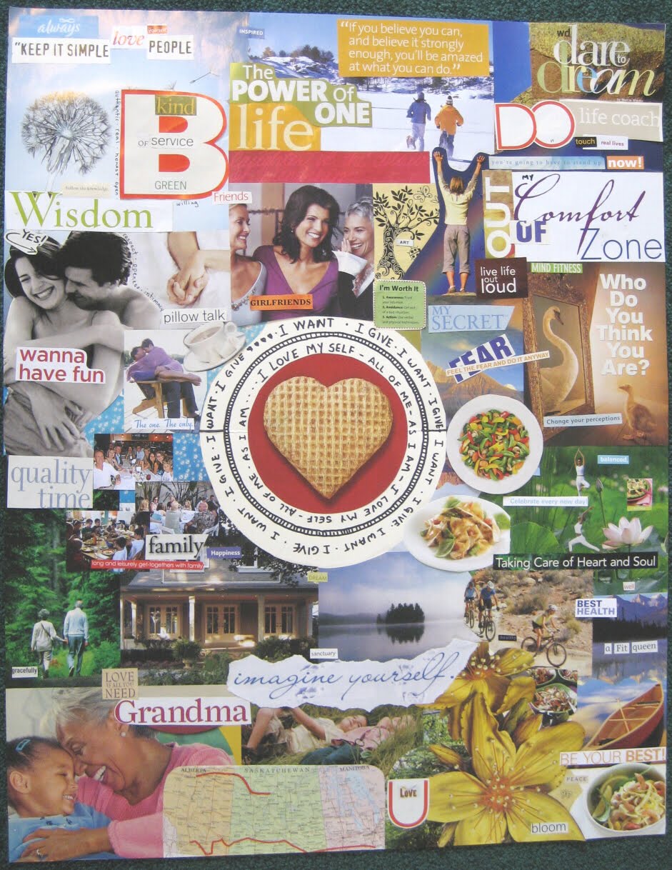 ART - just do it!: Collage art - vision board